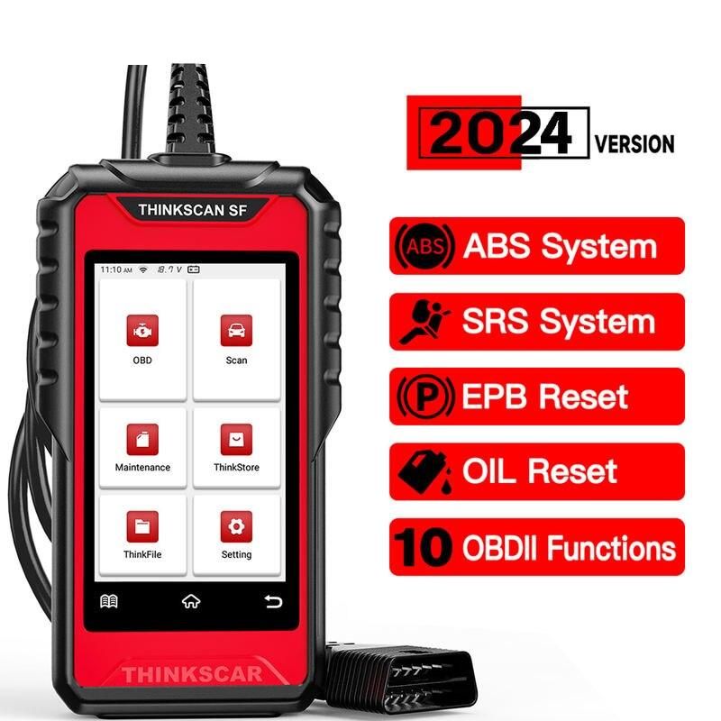 Professional OBD2 Car Diagnostic Scanner with ABS, SRS, EPB, Oil Reset