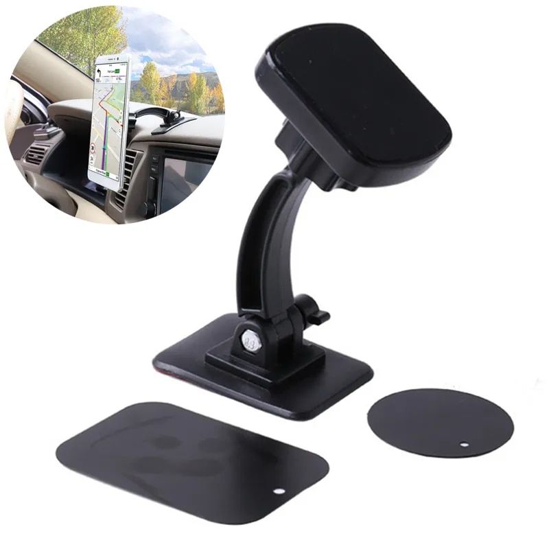 360° Rotating Magnetic Car Phone Holder – Universal Dashboard Mount